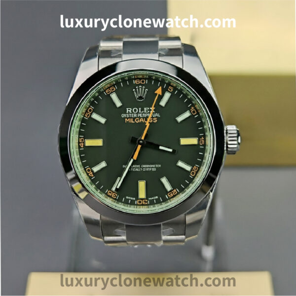 Rolex Milgauss Black Dial 3131 Luxury Watch