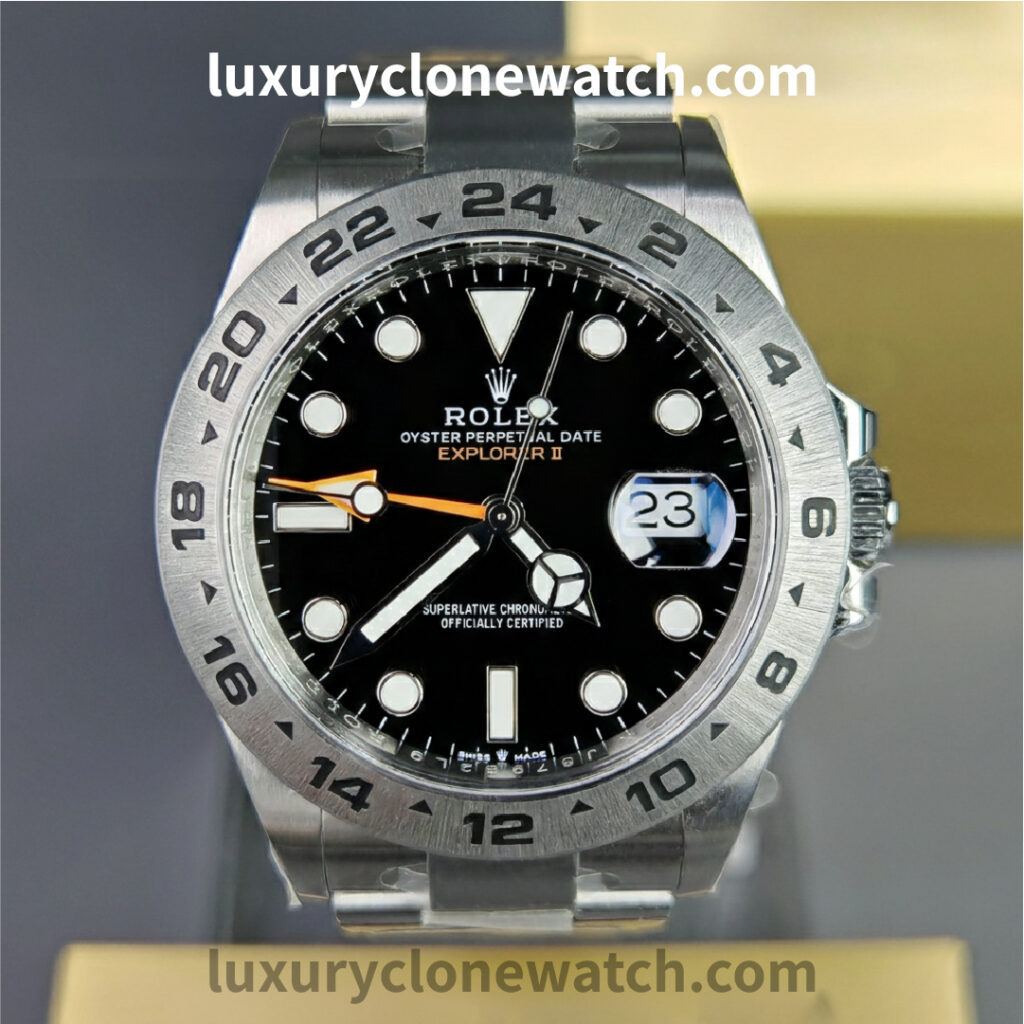 Rolex Super Clone Watches 1:1 Oyster Perpetual Explore II Black Dial ...