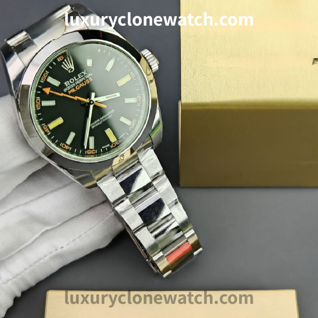 Rolex Milgauss Black Dial 3131 Luxury Watch